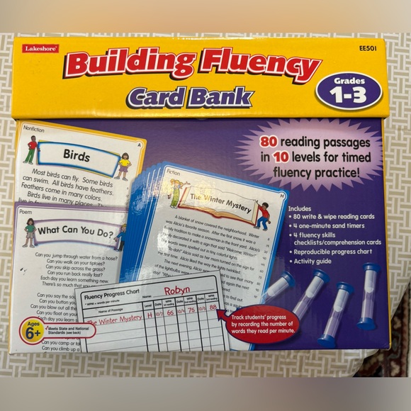 Lakeshore | Toys | Lakeshore Building Fluency Card Bank Grades 3 Tutor ...